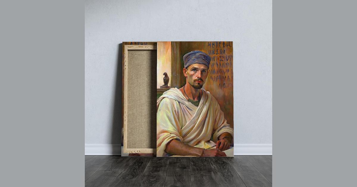 Le Scribe - Tabeau royal personnalisé - Idée cadeau - Troubadart